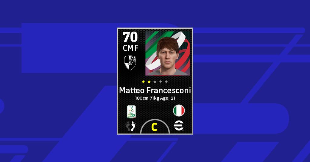 Matteo Francesconi eFootball 2022 Stats