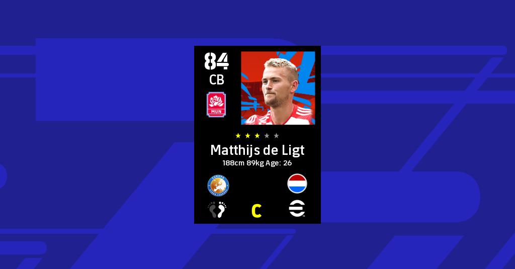Matthijs de Ligt eFootball Stats