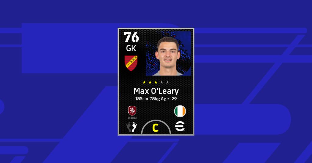 Max O'Leary eFootball 2022 Stats