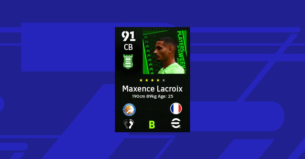 Maxence Lacroix eFootball Stats