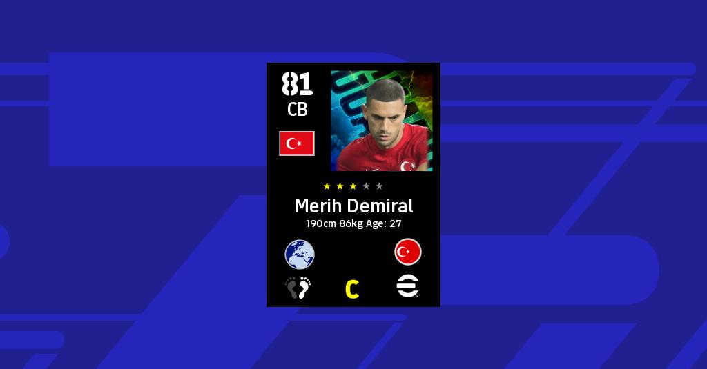 Merih Demiral eFootball 2022 Stats