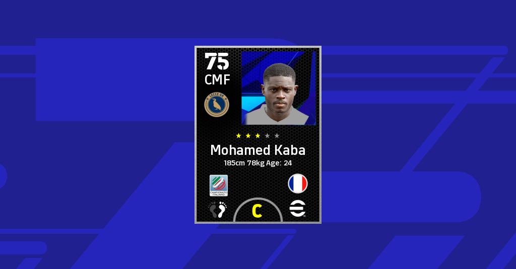Mohamed Kaba eFootball 2022 Stats