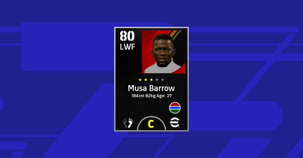Musa Barrow eFootball 2022 Stats