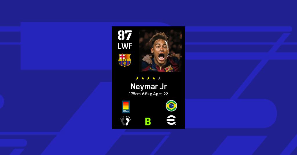Neymar Junior eFootball Stats