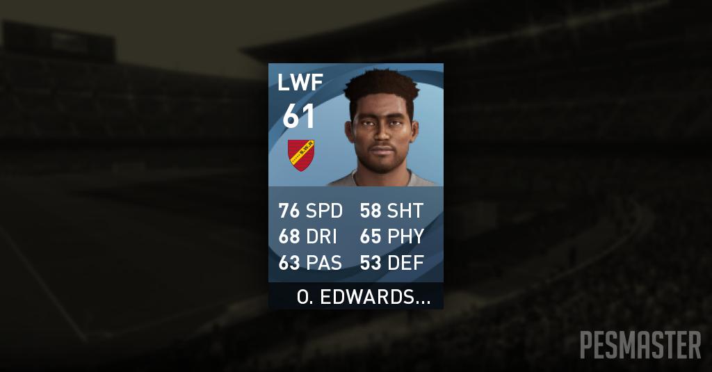 O. Edwards PES 2021 Stats