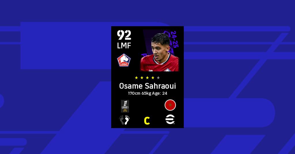 Osame Sahraoui eFootball 2022 Stats