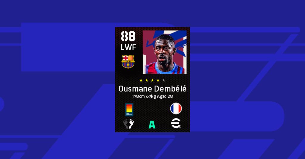 Ousmane Dembélé eFootball Stats