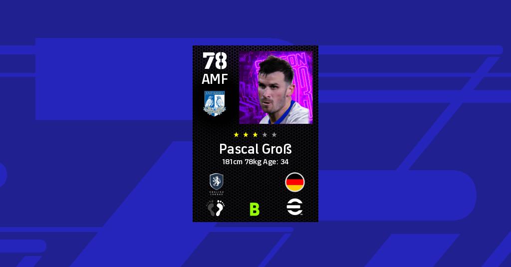 Pascal Groß eFootball 2022 Stats