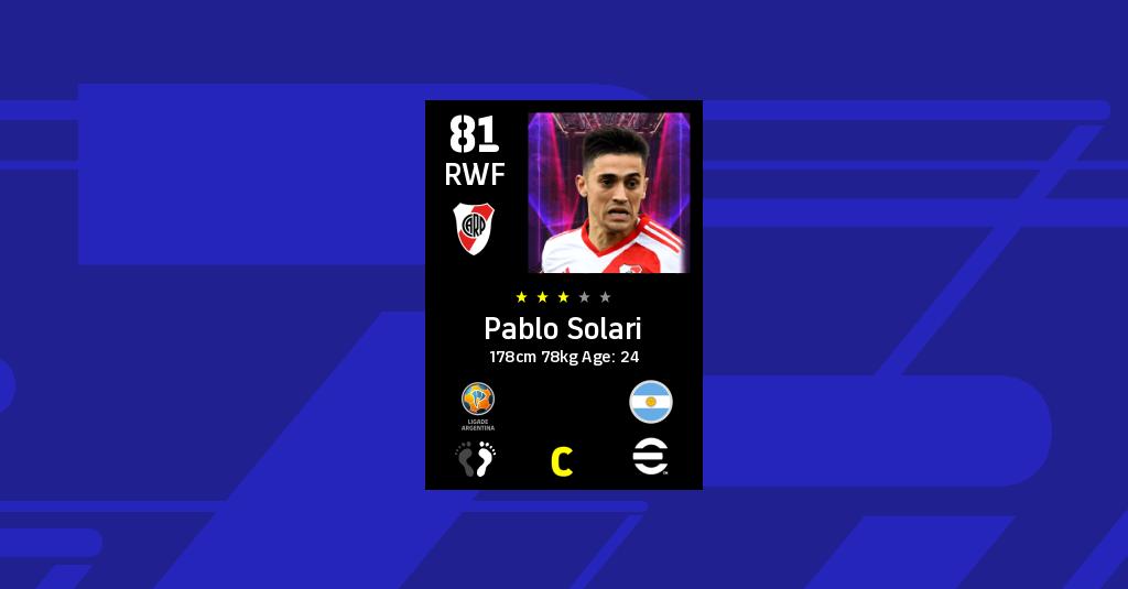 Pablo Solari eFootball 2022 Stats
