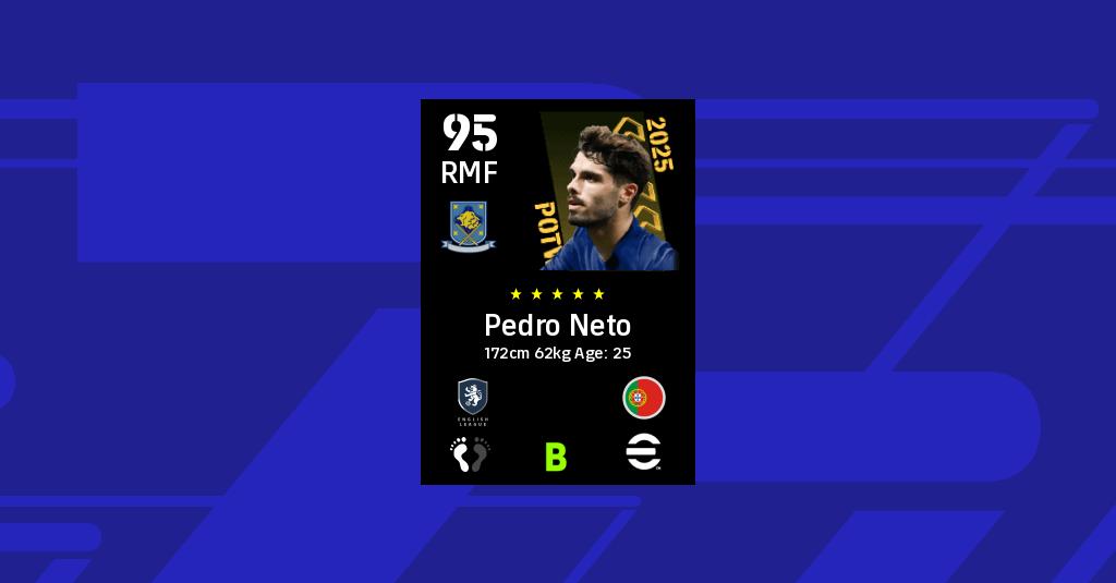 Pedro Neto eFootball Stats