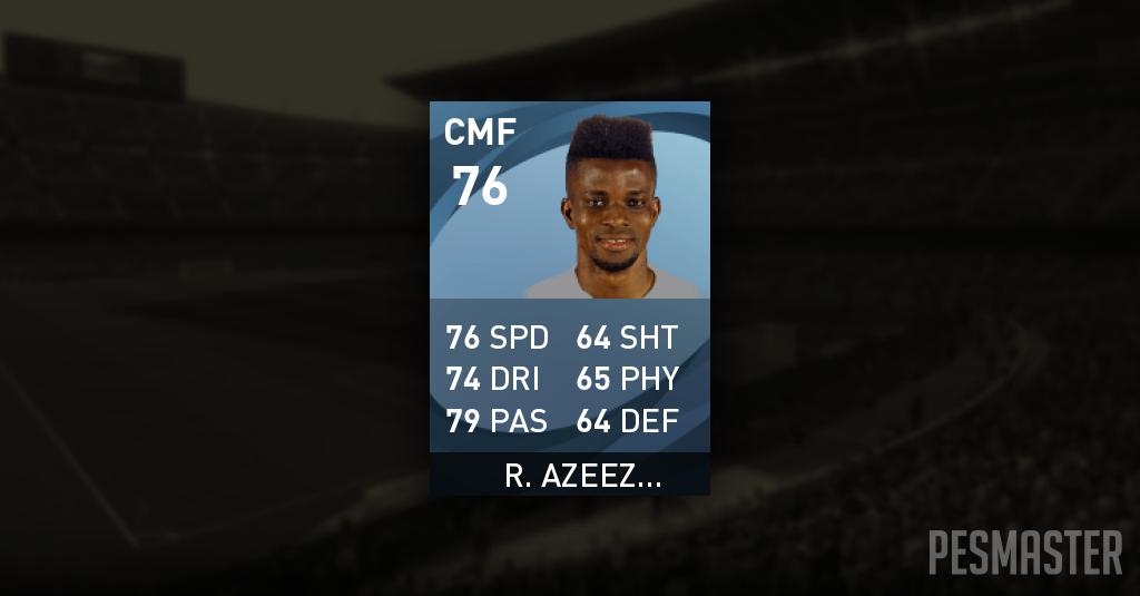 Ramon Azeez PES 2021 Stats