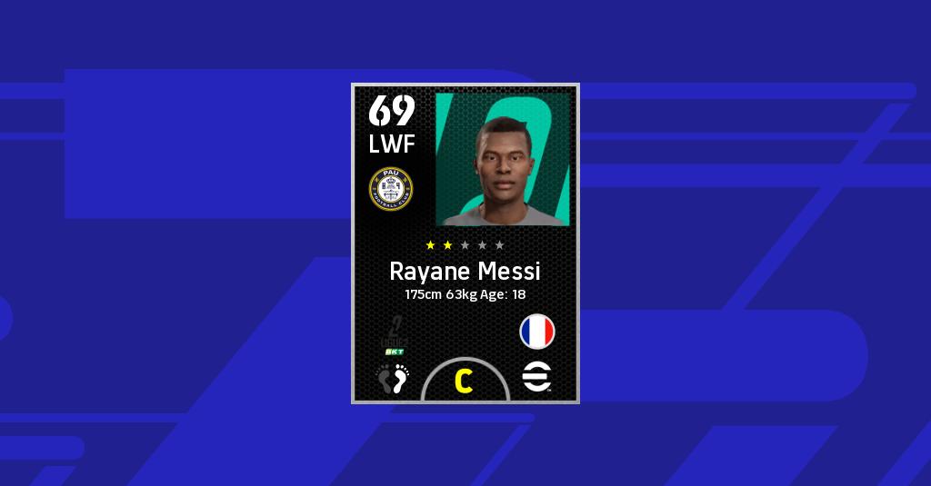 Rayane Messi eFootball 2022 Stats