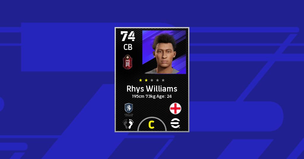 Rhys Williams eFootball Stats