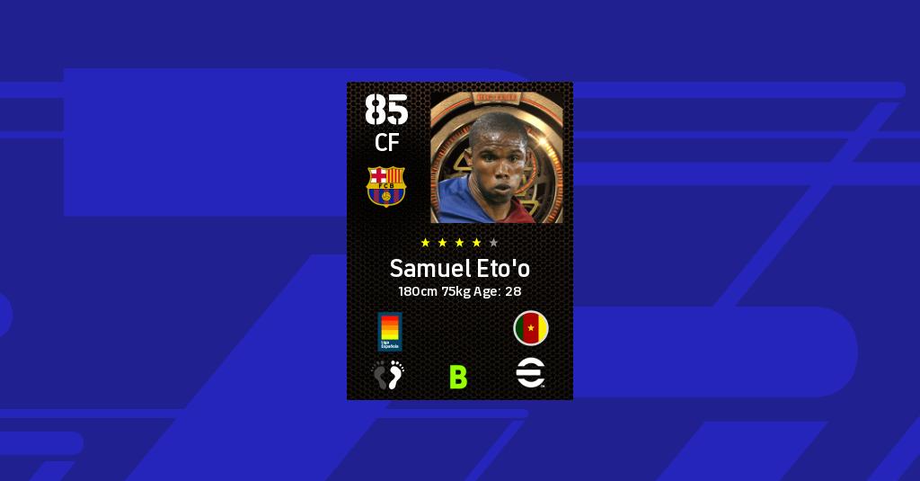 Samuel Eto'o eFootball 2022 Stats