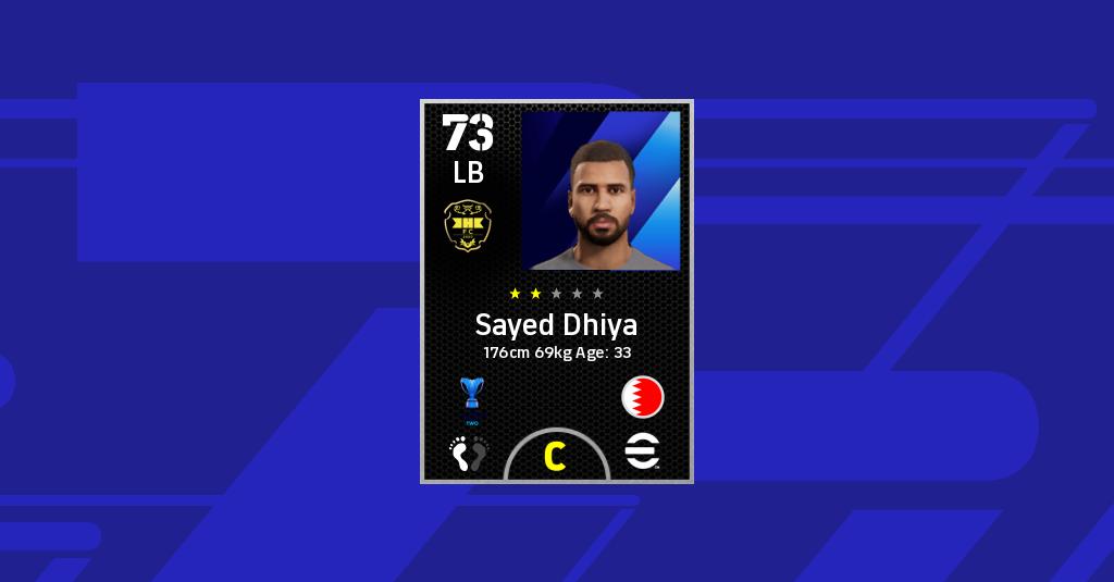 Sayed Dhiya eFootball 2022 Stats
