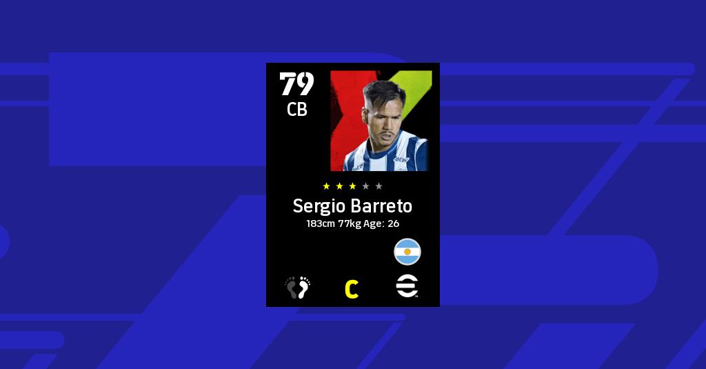 Sergio Barreto eFootball 2022 Stats