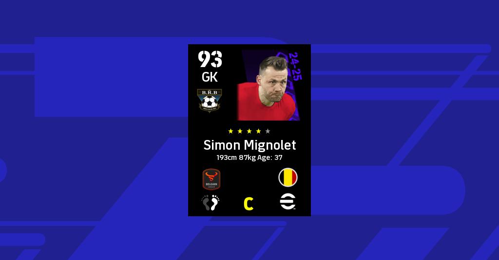 Simon Mignolet eFootball Stats
