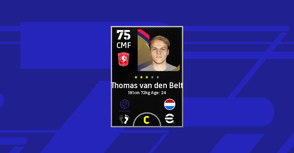 Thomas van den Belt eFootball 2022 Stats