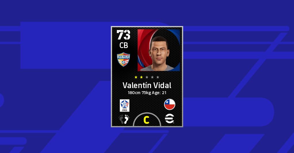 Valentín Vidal eFootball 2022 Stats