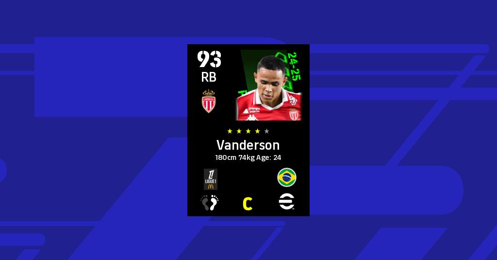 Vanderson eFootball 2022 Stats