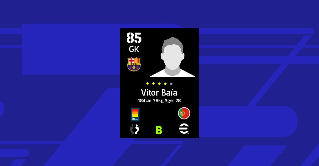 Vítor Baía eFootball 2022 Stats