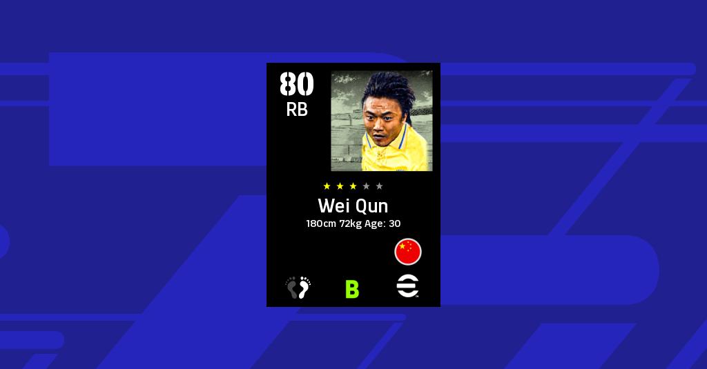 Wei Qun eFootball 2022 Stats
