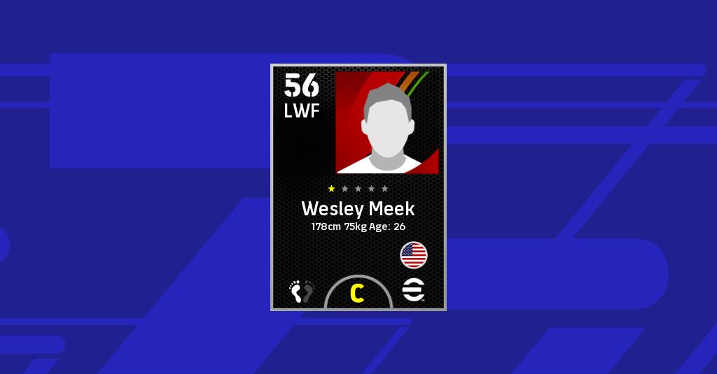 Wesley Meek eFootball Stats