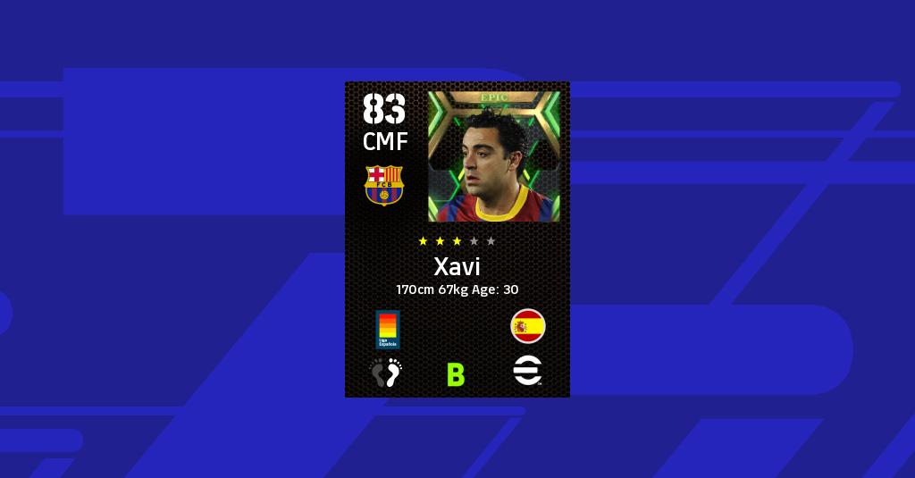 Xavi eFootball 2022 Stats