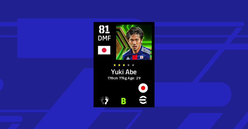 Yuki Abe eFootball 2022 Stats