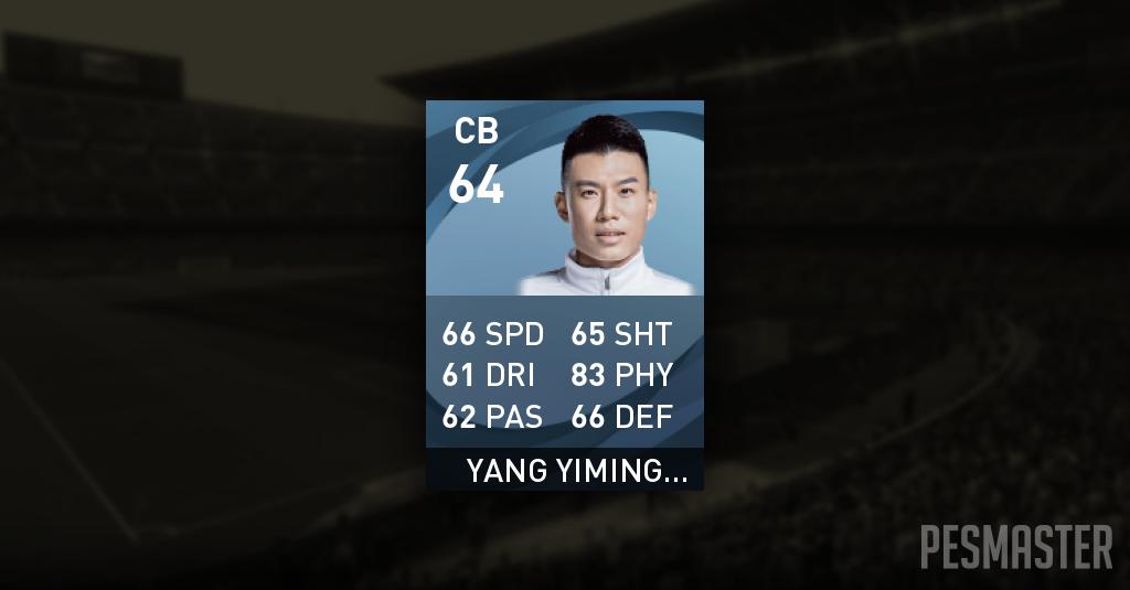 Yang Yiming PES 2021 Stats
