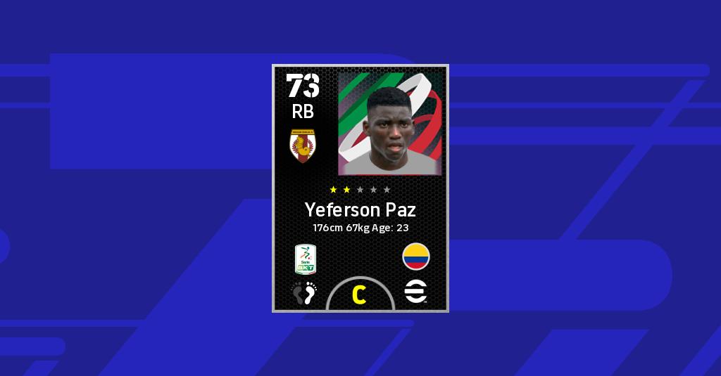 Yeferson Paz eFootball 2022 Stats