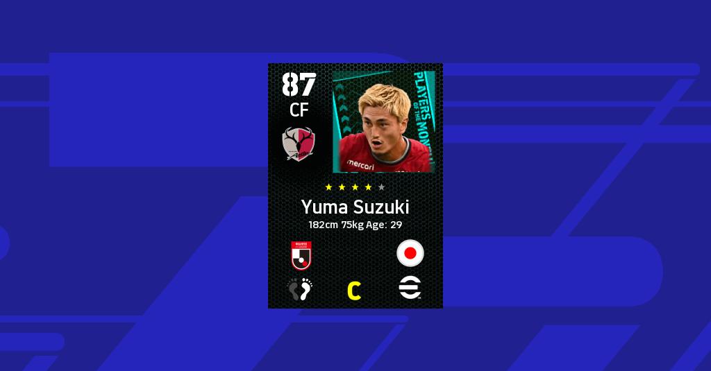 Yuma Suzuki eFootball 2022 Stats