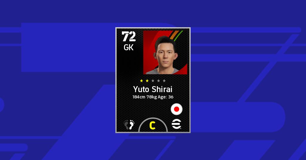 Yuto Shirai eFootball 2022 Stats