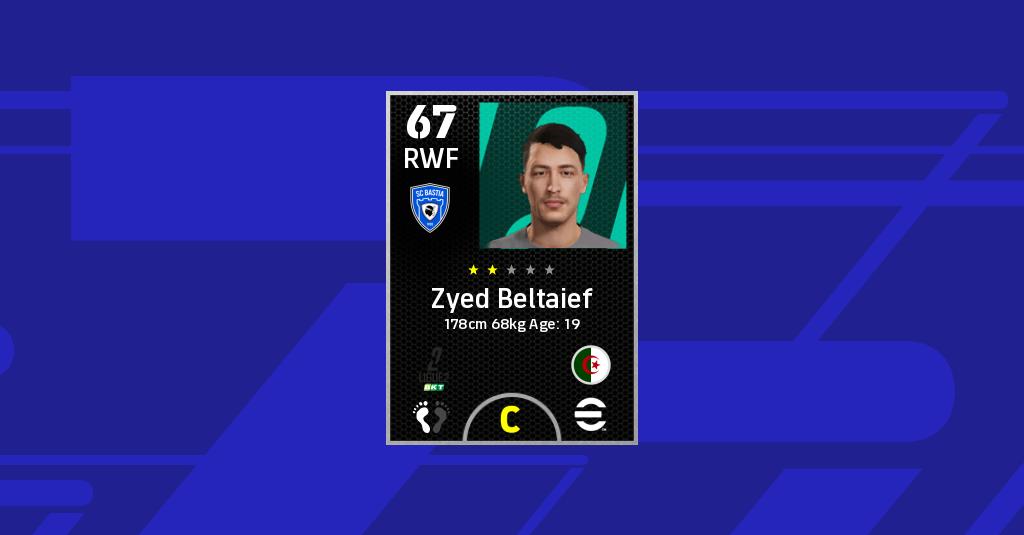 Zyed Beltaief eFootball 2022 Stats