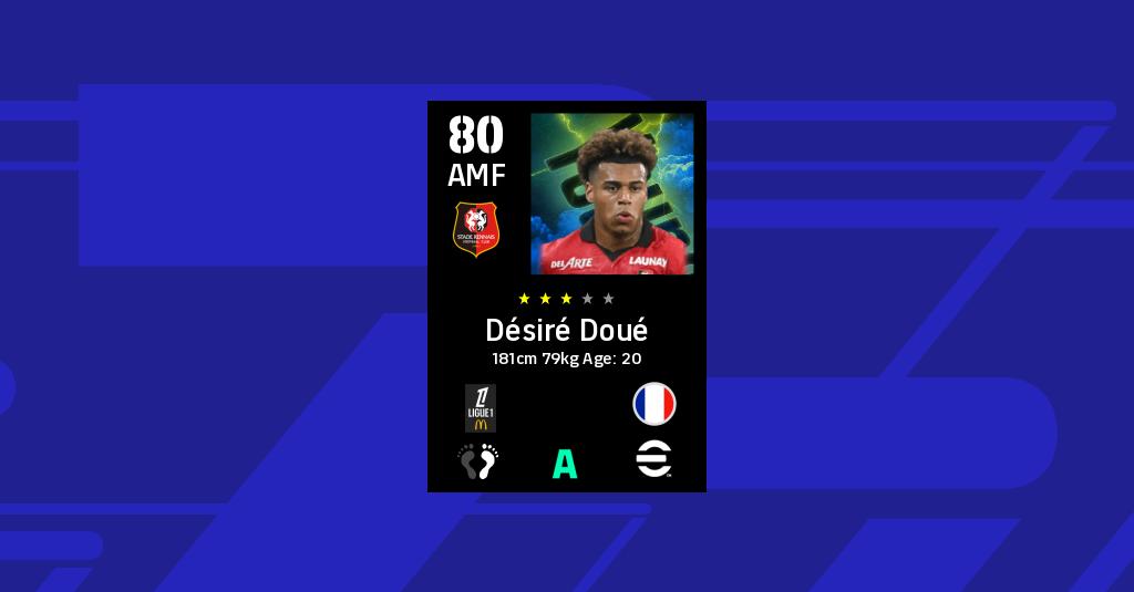 Désiré Doué eFootball Stats