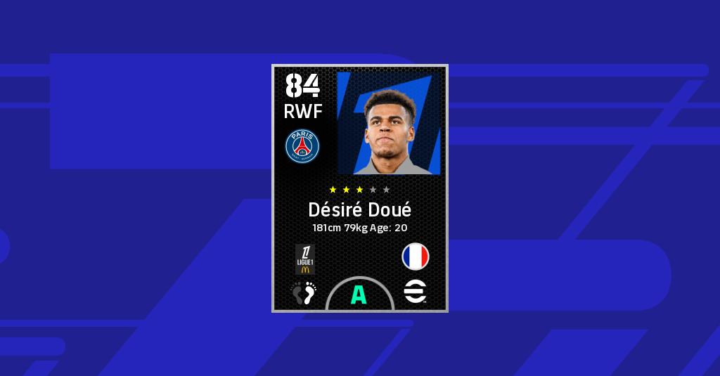 Désiré Doué eFootball Stats