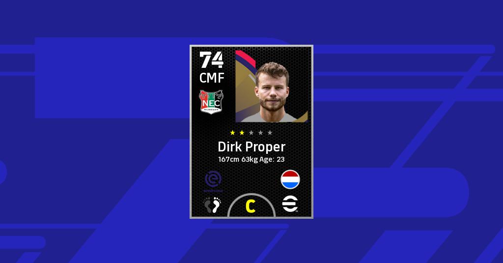 Dirk Proper eFootball Stats
