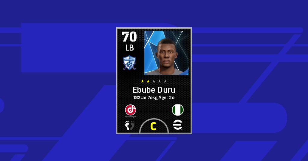 Ebube Duru eFootball Stats