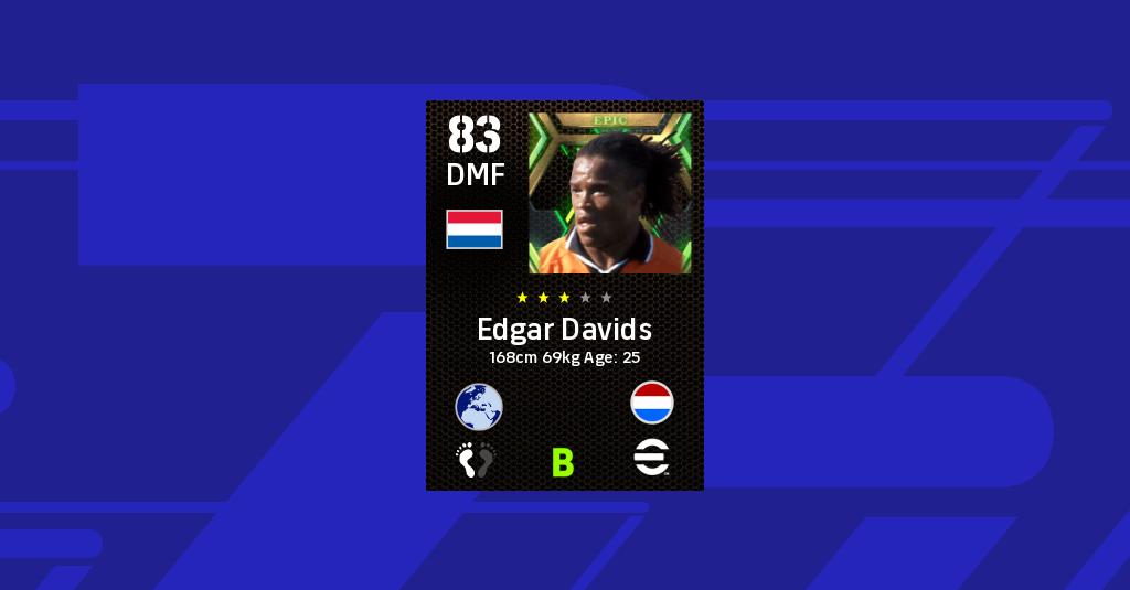 Edgar Davids eFootball Stats