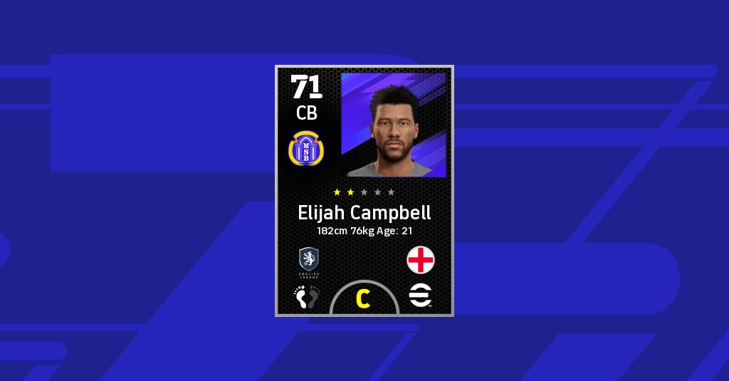 Elijah Campbell eFootball Stats