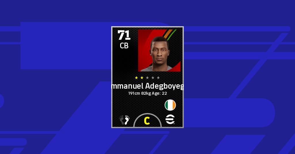Emmanuel Adegboyega eFootball Stats