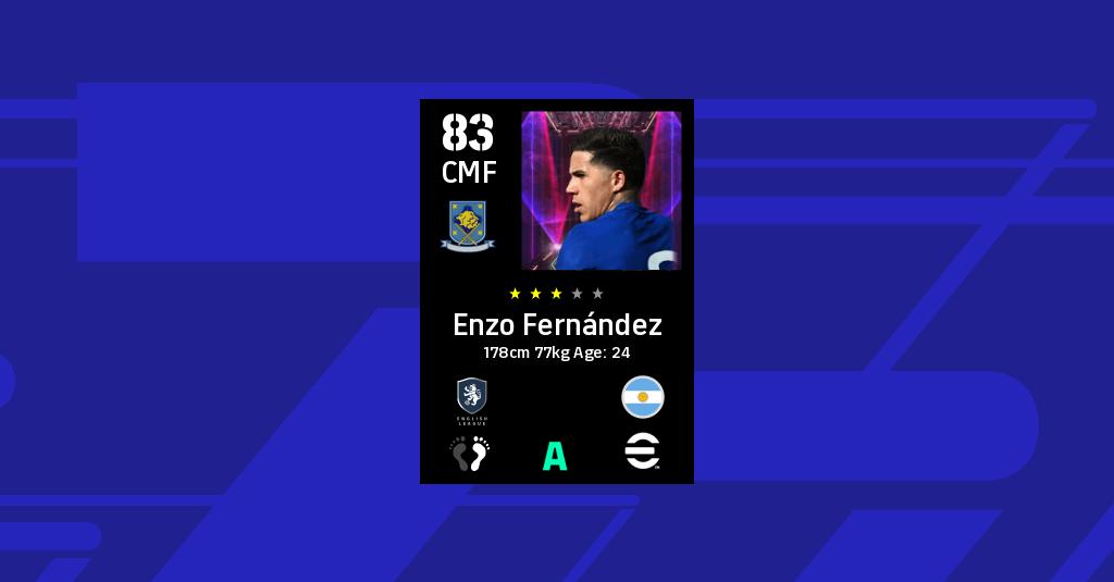Enzo Fernández eFootball Stats
