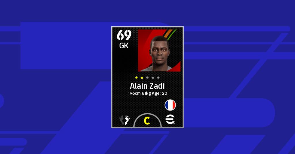 Estatisticas de Alain Zadi en eFootball 2022