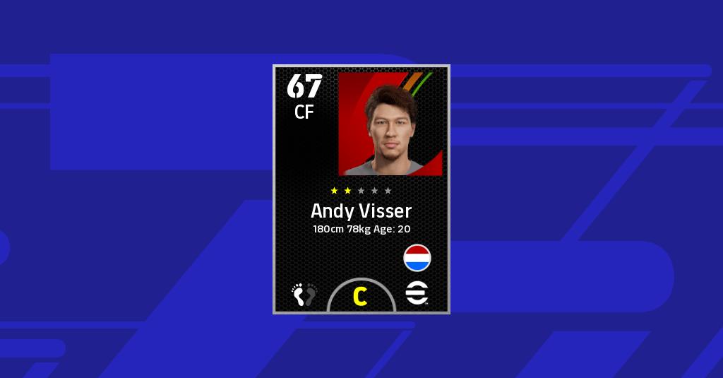 Estatisticas de Andy Visser en eFootball