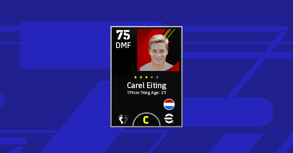 Estatisticas de Carel Eiting en eFootball