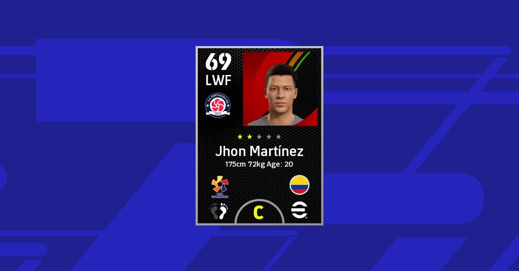 Estatisticas de Jhon Martínez en eFootball