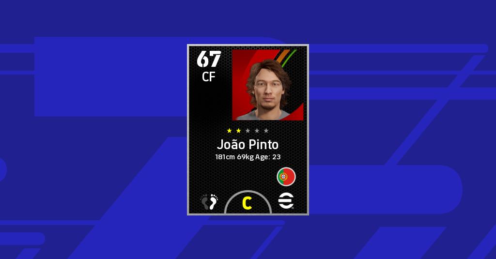Estatisticas de João Pinto en eFootball