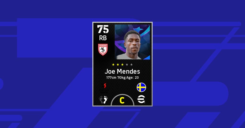 Estatisticas de Joe Mendes en eFootball
