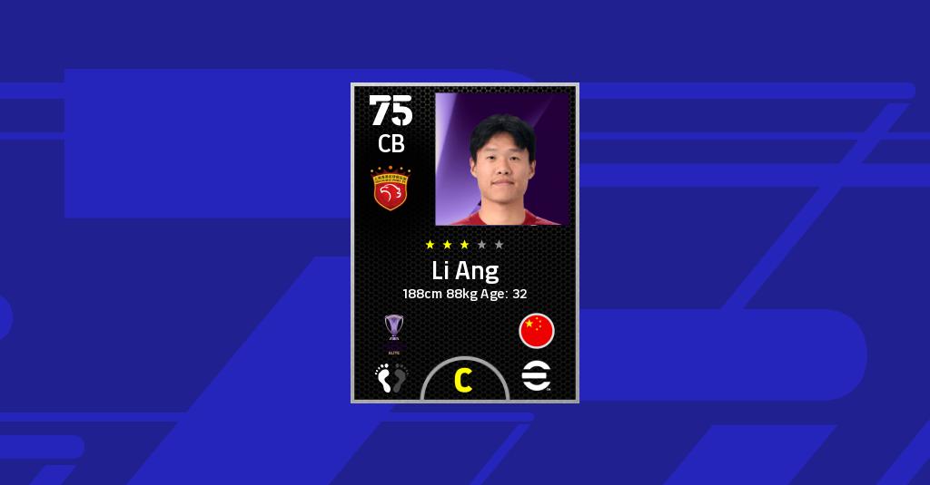 Estatisticas de Li Ang en eFootball