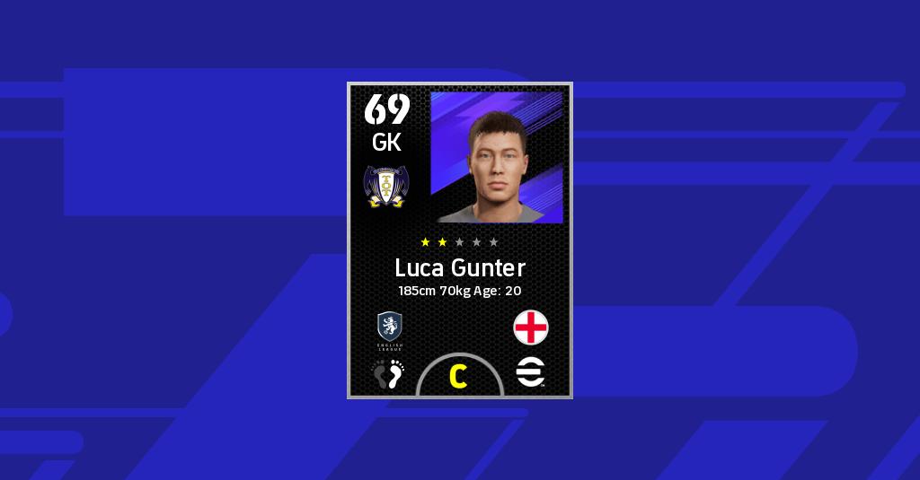 Estatisticas de Luca Gunter en eFootball